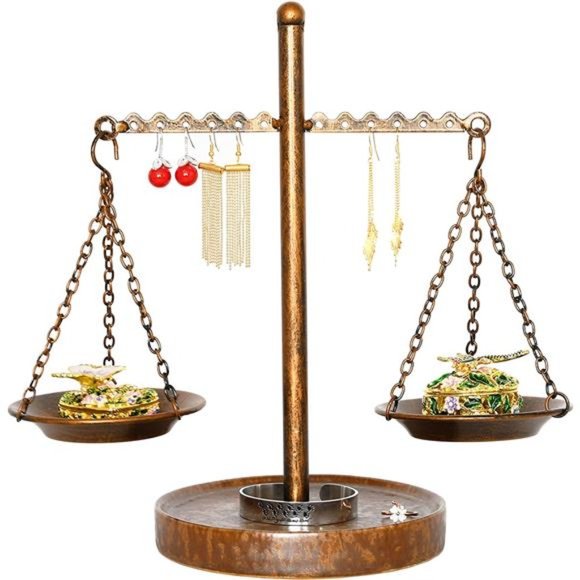 Accents | Vintage Libra Jewelry Towerscale Display Tray Holder Cosmetic ...